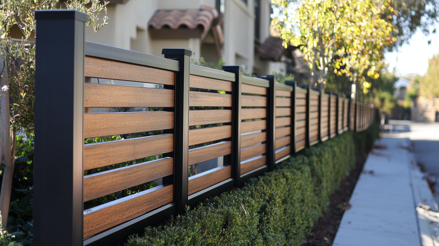 Metal Post Horizontal Wood Fence – MetalGrain
