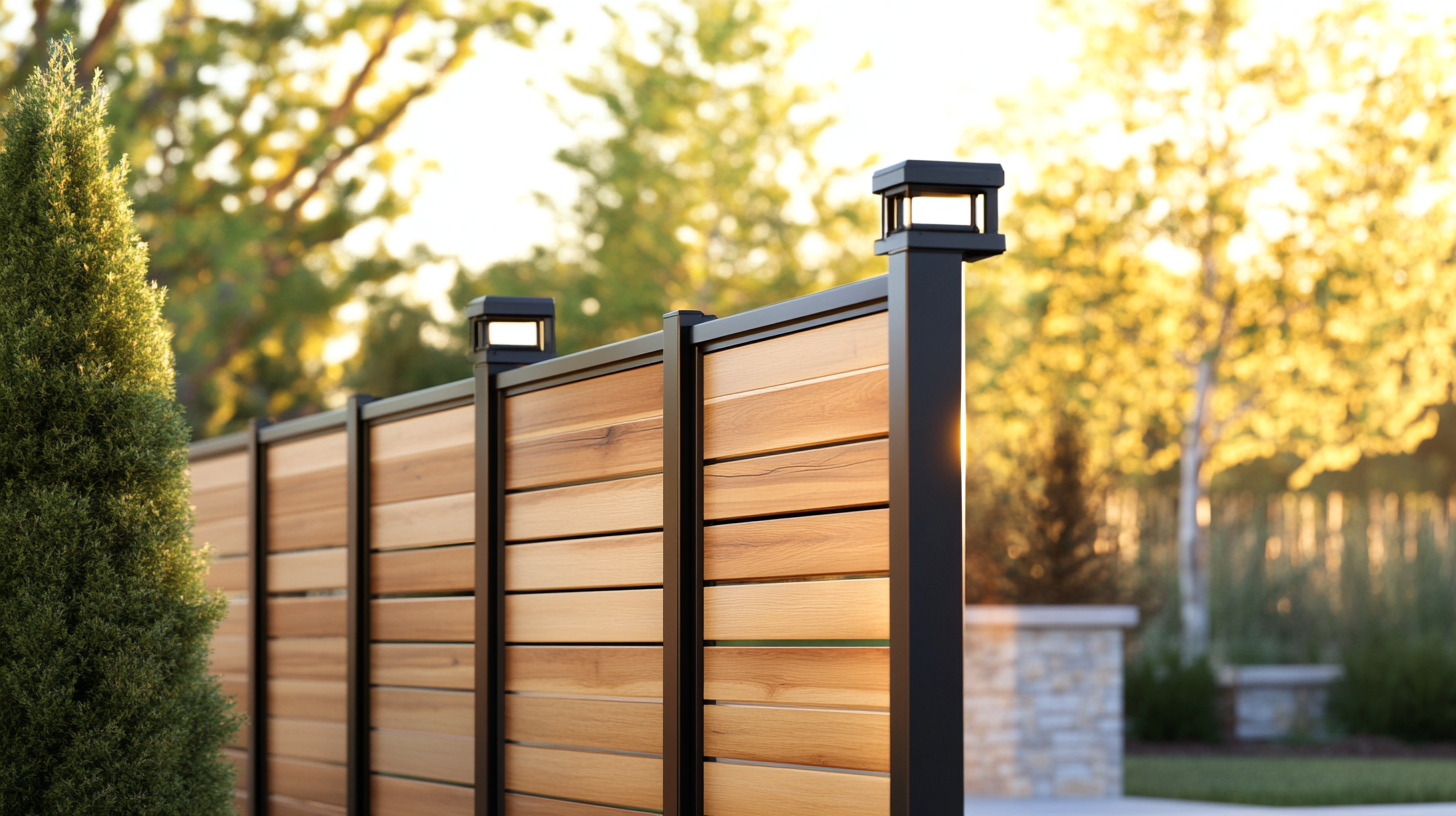 Metal Fence Frame with Wood Slats – MetalGrain