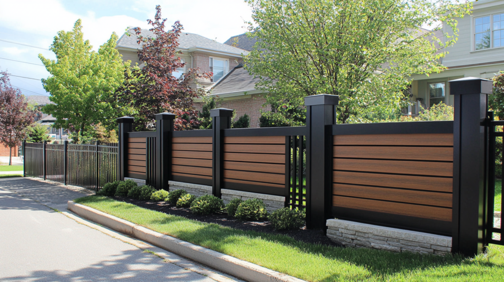 Fence Panels Metal and Wood - MetalGrain